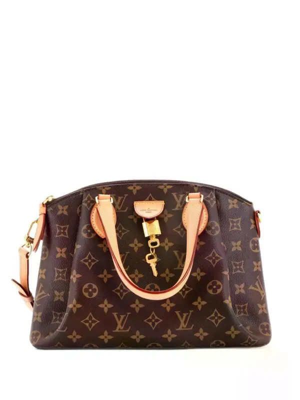 LOUIS VUITTON Rivoli Handbag Monogram Canvas Pm Satchel - Brown