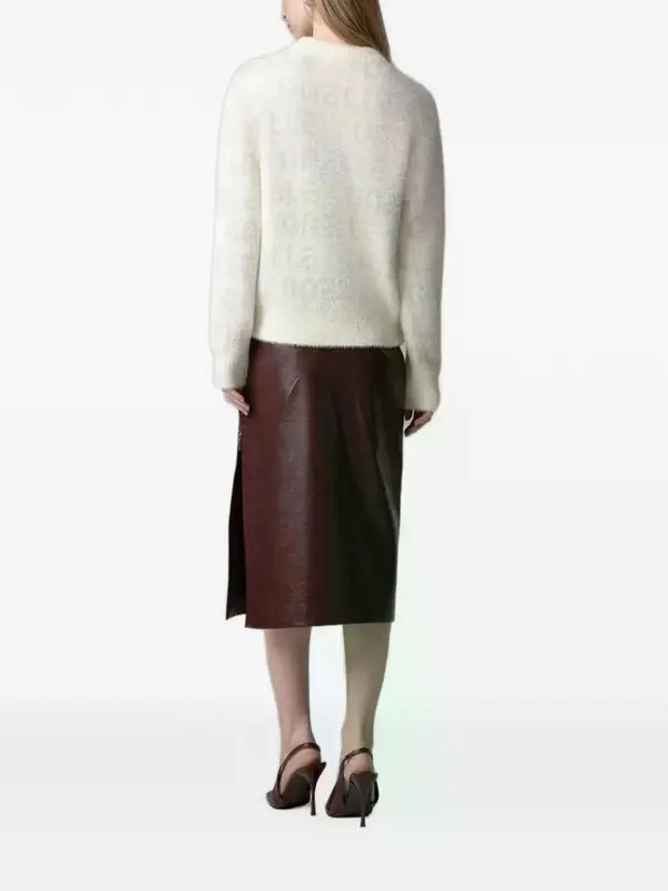 GAELLE PARIS Side-zip Pencil Midi Skirt