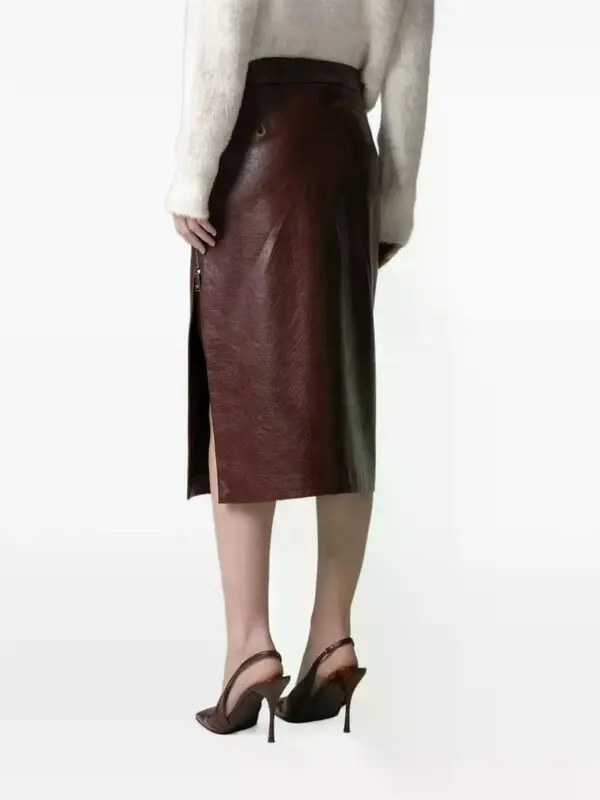 GAELLE PARIS Side-zip Pencil Midi Skirt