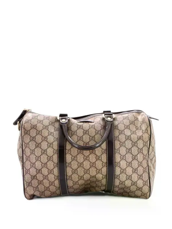 Gucci Joy Boston Bag Gg Coated Canvas Medium Satchel