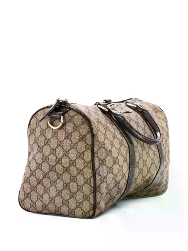 Gucci Joy Boston Bag Gg Coated Canvas Medium Satchel