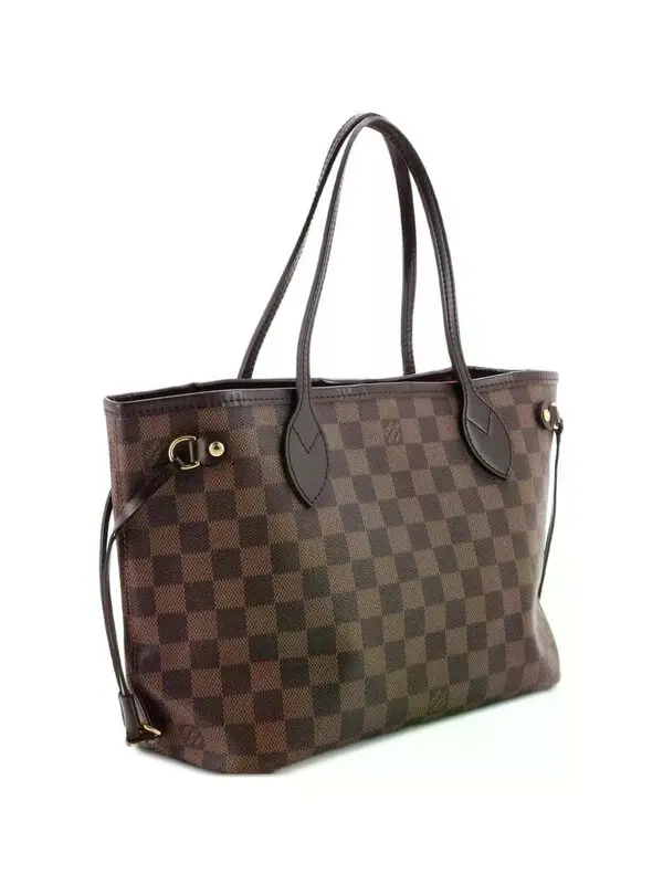 LOUIS VUITTON Neverfull Damier Pm Tote Bag - Brown