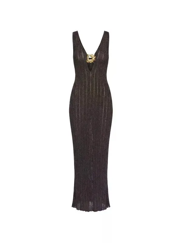 MOEVA Antibes Ribbed-knit Maxi Dress