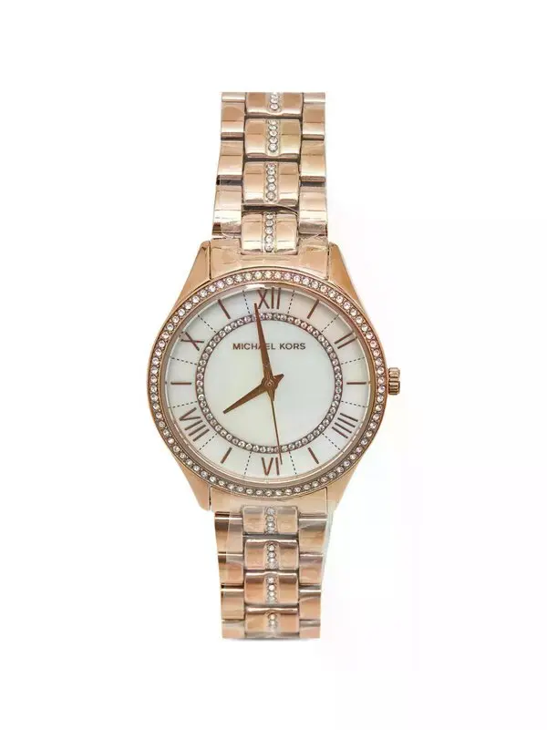 Michael Kors 2026 Lauryn Crystal 33mm Watch - White