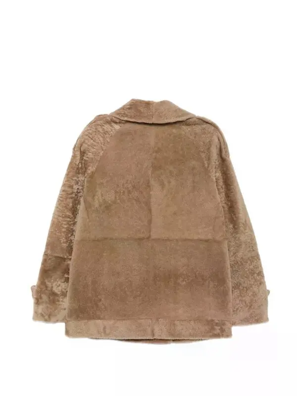 BLANCHA Double-breasted Shearling Coat