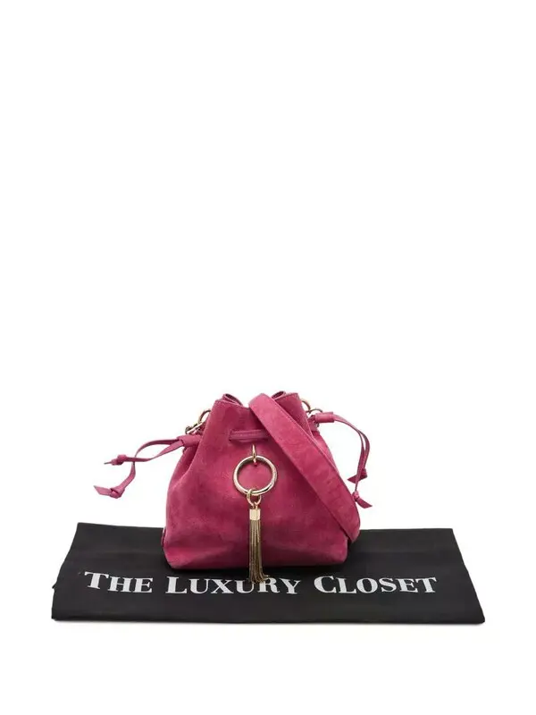 JIMMY CHOO Callie Leather Bucket Bag