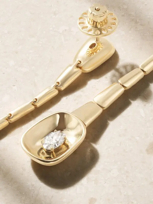 Nikos Koulis Look 18-karat Diamond Earrings