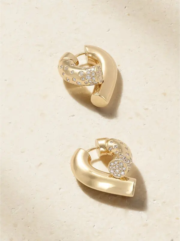 TABAYER Oera 18-karat Diamond Earrings - Gold