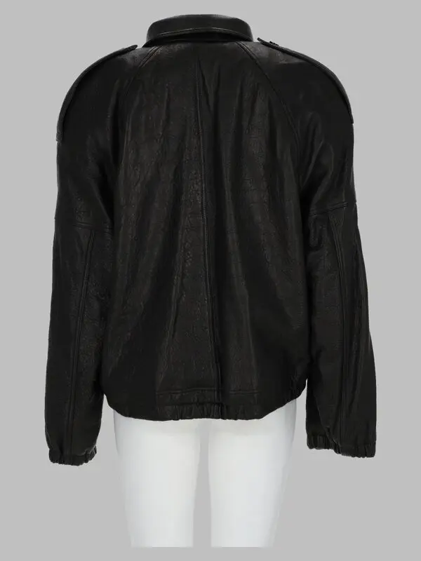 Saint Laurent Giacca Cordo In Pelle
