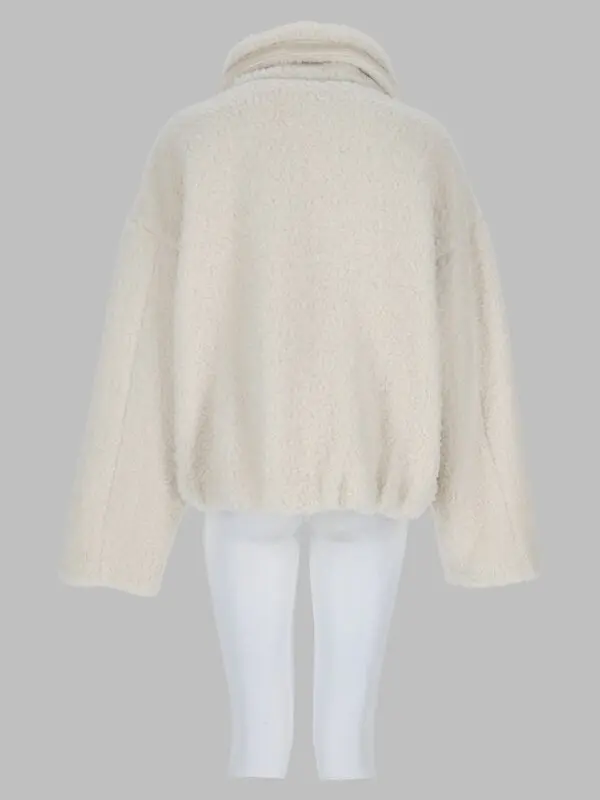 Sportmax Giacca Filtro In Shearling - Cream