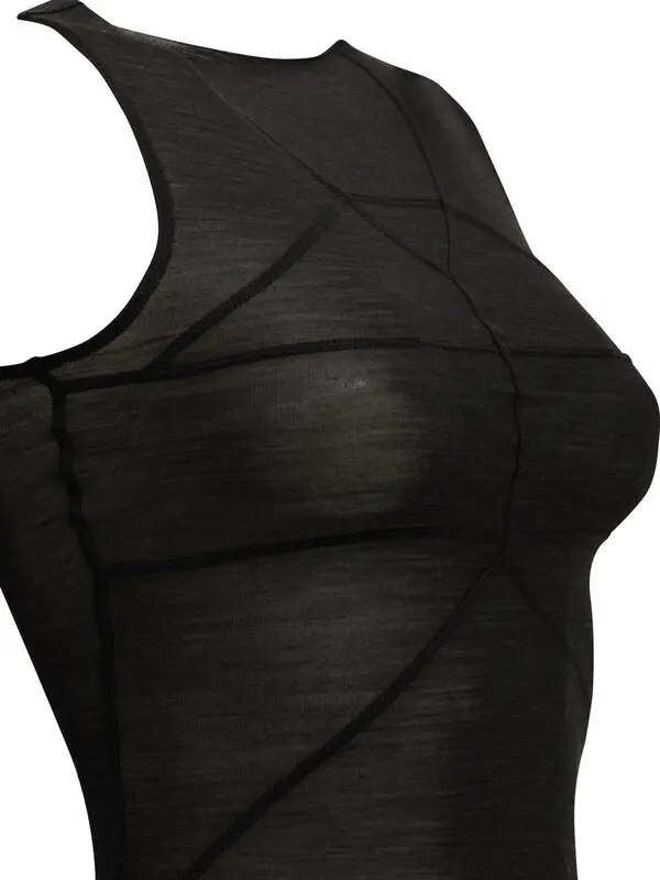 Rick Owens Exposed-seam Slim Fit Tank Top