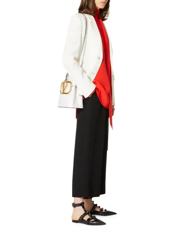 Valentino Garavani Neck-tie Silk Blouse
