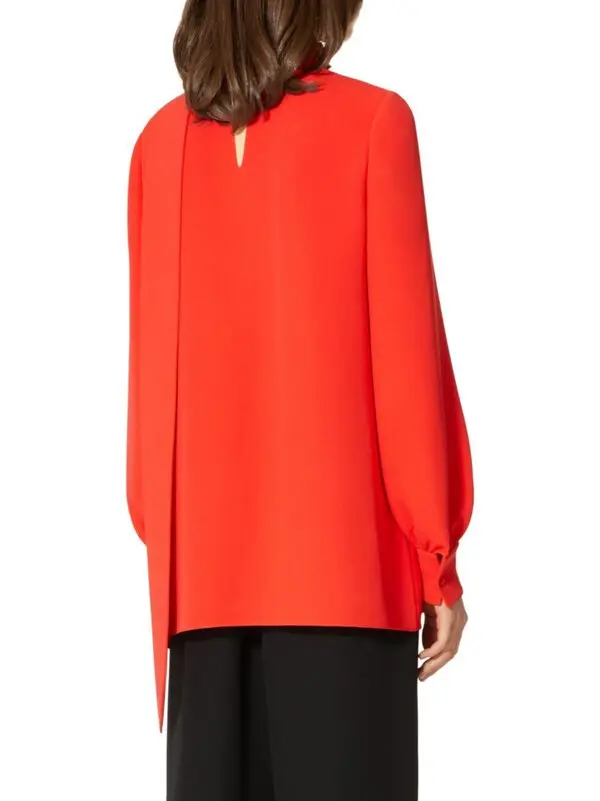 Valentino Garavani Neck-tie Silk Blouse