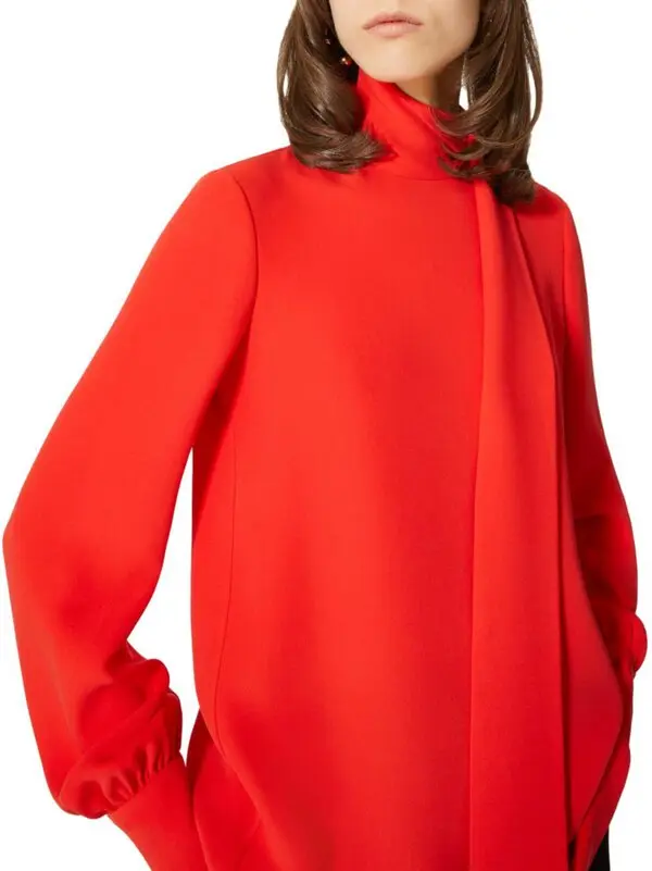Valentino Garavani Neck-tie Silk Blouse