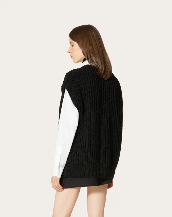 Valentino Garavani Knitted Pattern Pullover
