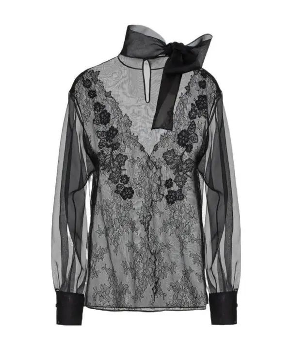 Valentino Garavani Lace Long-sleeved Blouse
