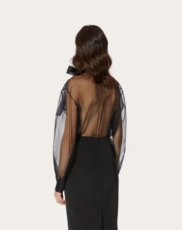 Valentino Garavani Lace Long-sleeved Blouse