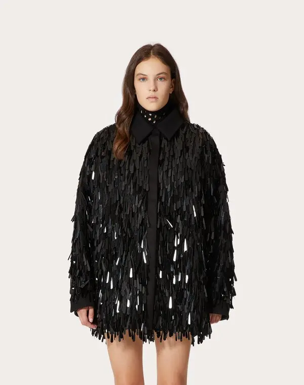 Valentino Garavani Sequined Casual Jacket