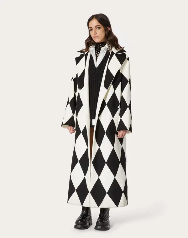 Valentino Garavani Geometric Pattern Coat