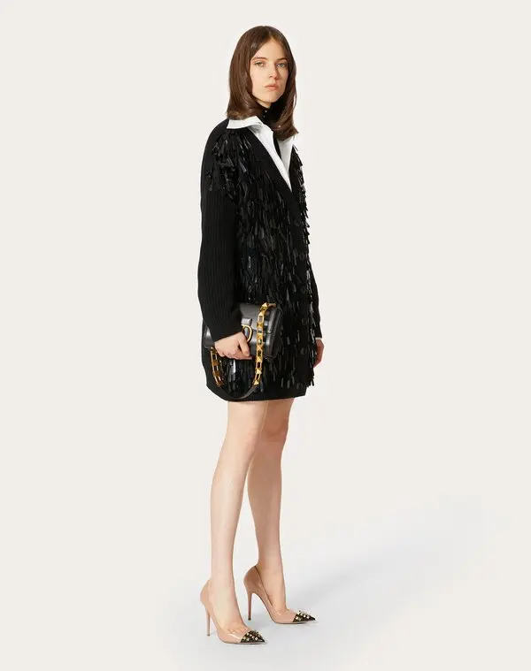 Valentino Garavani Teardrop Sequined Button-up Cardigan