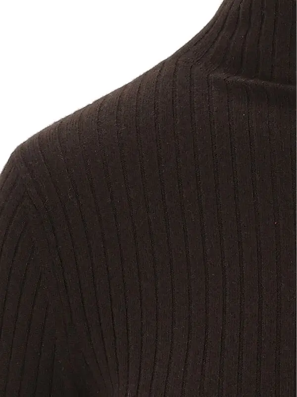 Arch4 Ariana Ribbed Mock Neck Knitted Sweater