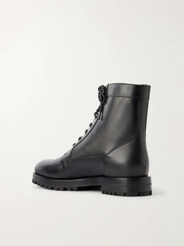 Manolo Blahnik Ambleside Manny Leather Lace-up Boots