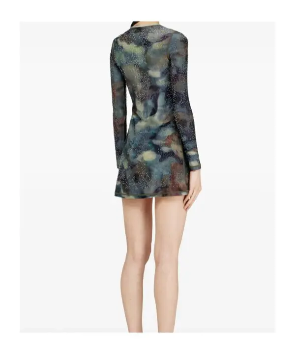 DIESEL® D-uplo Printed Embellished Mini Dress