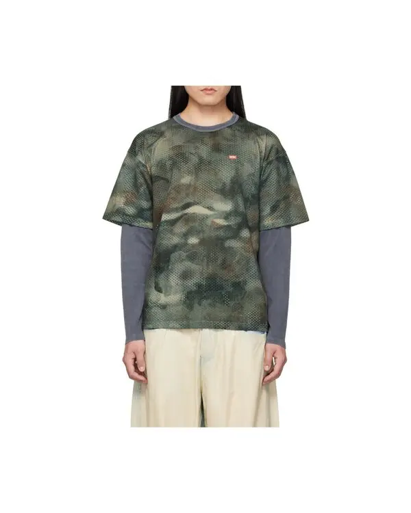 DIESEL® Perforated Long-sleeve T-shirt