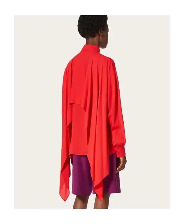 Valentino Garavani High-low Back Long-sleeved Shirt