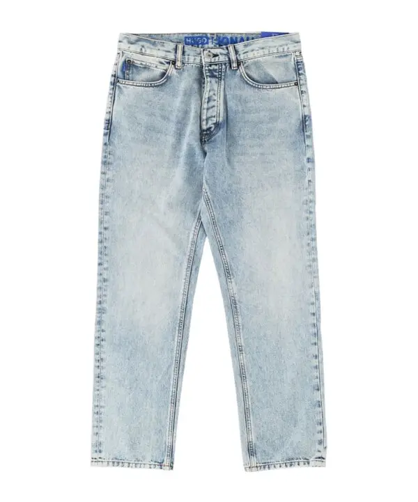 Hugo Boss Hugo Logo Patch Straight Leg Jeans