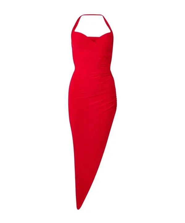 Norma Kamali Halter-neck Formal Dress