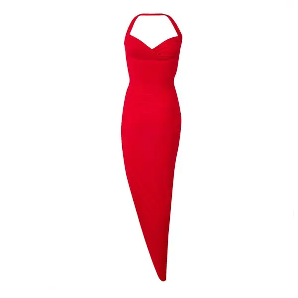 Norma Kamali Halter-neck Formal Dress