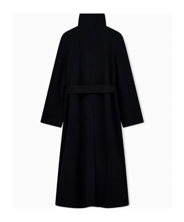 Emporio Armani Double-breasted Belted Coat