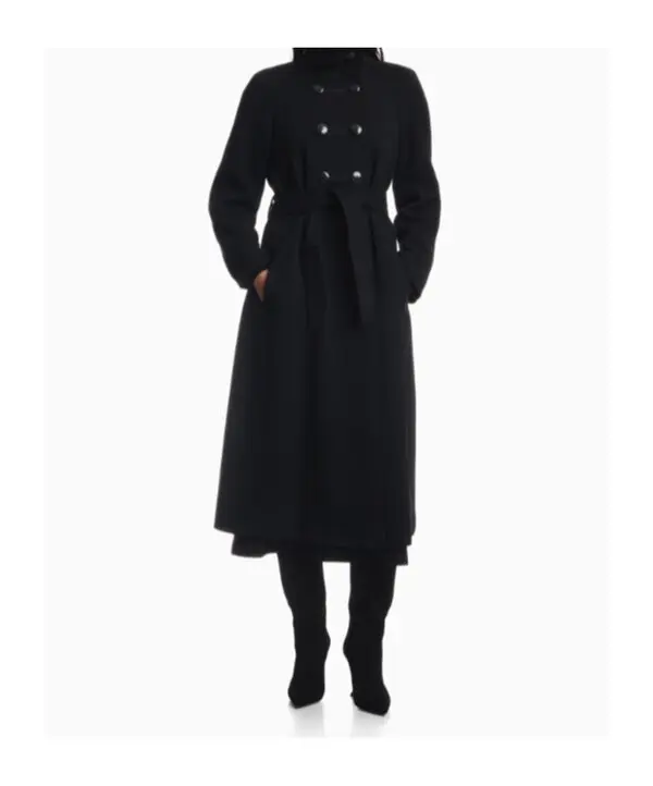 Emporio Armani Double-breasted Belted Coat
