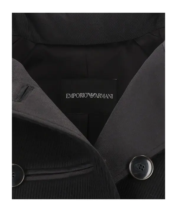Emporio Armani Double-breasted Belted Coat