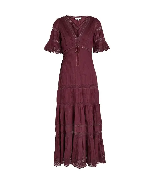 LoveShackFancy Pleated Detail Dress