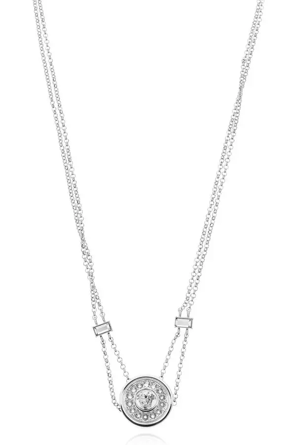 Versace Bright Medusa Embellished Necklace