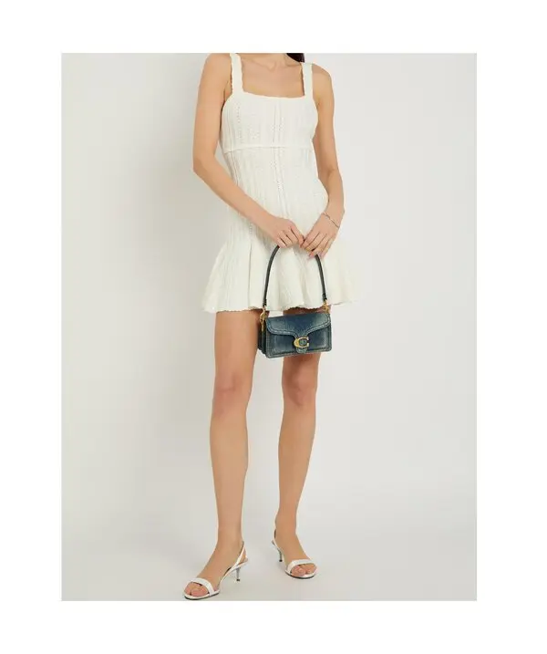 LoveShackFancy Sleeveless Pleated Knit Dress