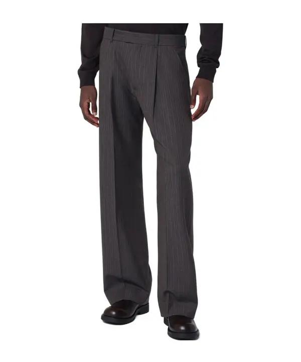 Our Legacy Wool-cotton Striped Casual Trousers