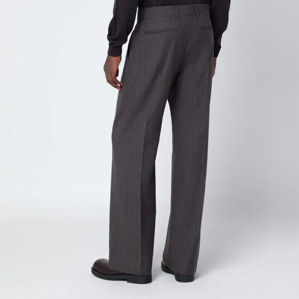 Our Legacy Wool-cotton Striped Casual Trousers