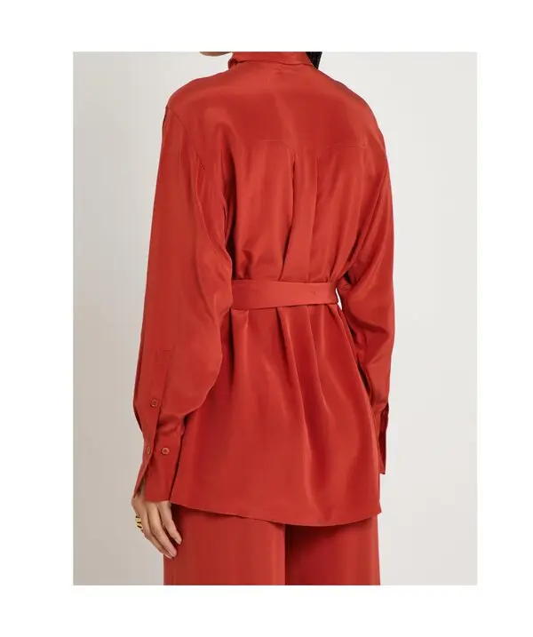 JOSEPH Pointed Collar Long-sleeved Shirt