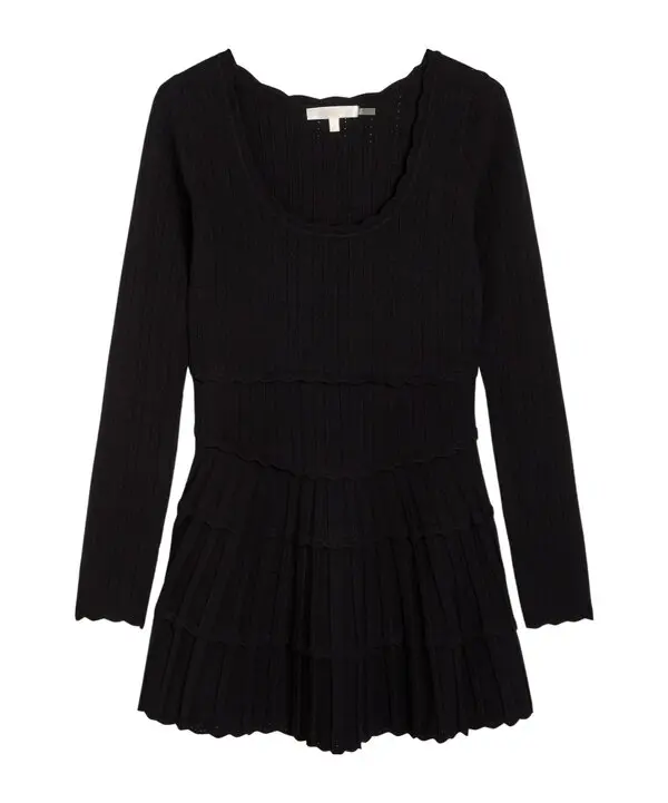 LoveShackFancy Long-sleeve Mini Dress