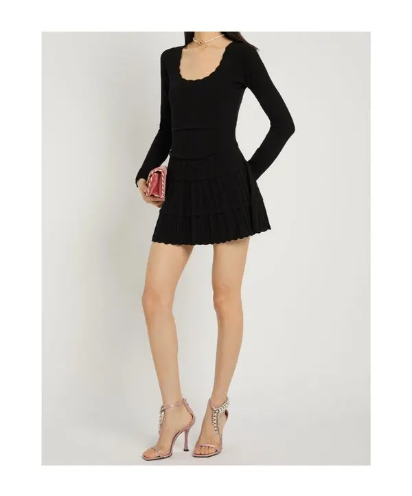 LoveShackFancy Long-sleeve Mini Dress