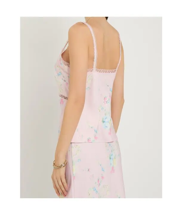 LoveShackFancy Floral Print Tank Top