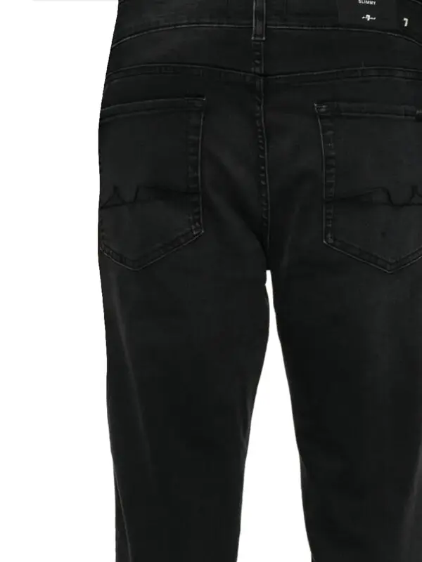 7 For All Mankind Slimmy Faded-effect Jeans