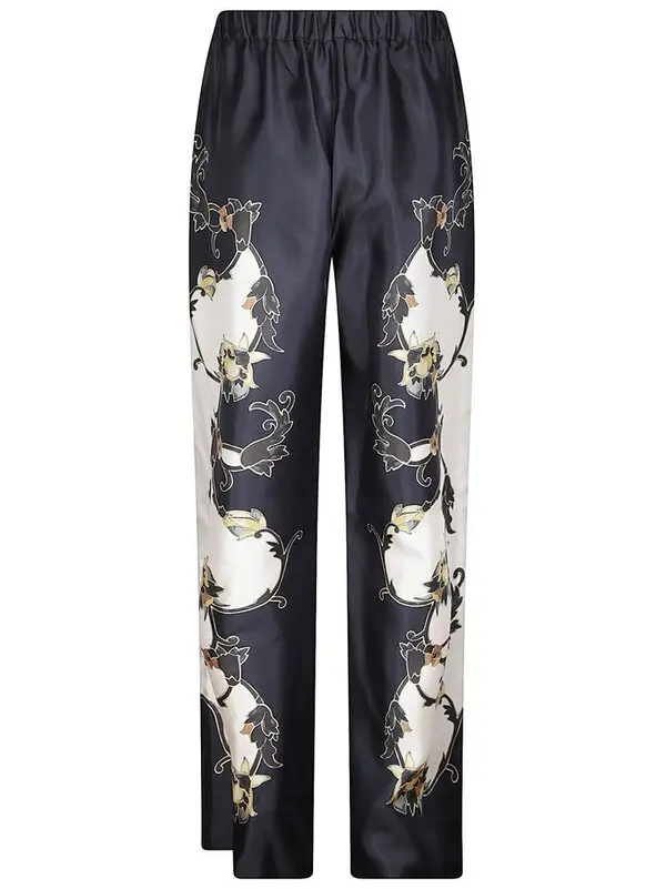 La DoubleJ Club Printed Wide-leg Pants