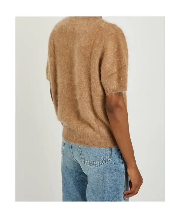 LISA YANG Brushed Design Sweater - Tan