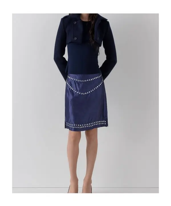 Gimaguas Claude Jewel Studded Mini Skirt