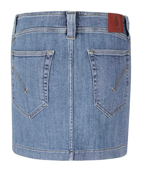 DONDUP Button-front Denim Mini Skirt