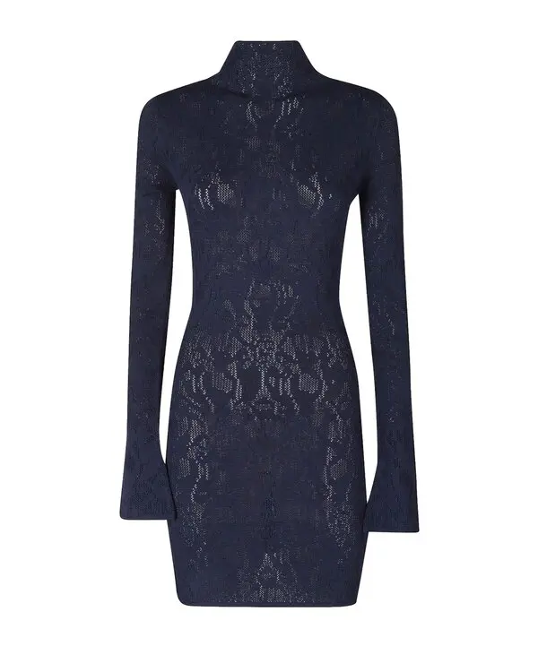 DONDUP Sheer Knit Mini Dress